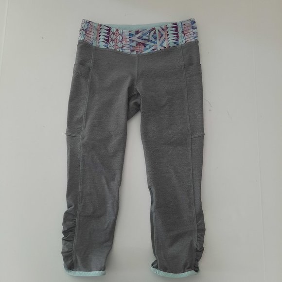 Ivivva | Bottoms | Ivivva Girl Size Leggings Crop Capri Gray Zip Pocket ...